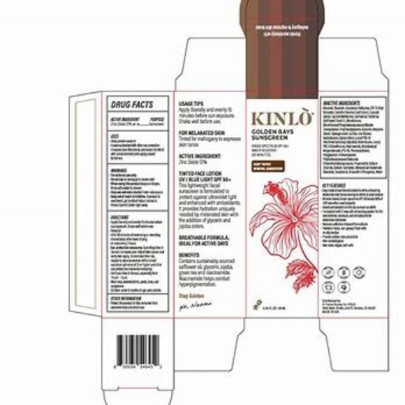 Kinlo | Bath & Body | Nib Kinlo Golden Rays Sunscreen Spf 5 Deep Tinted ...